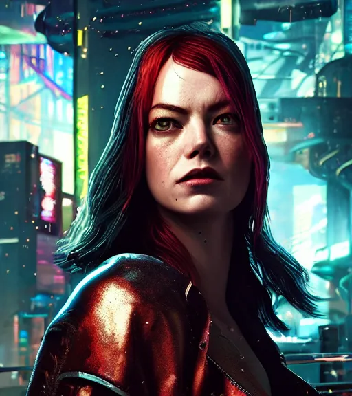 cyberpunk 2 0 7 7, charismatic rugged female battle | Stable Diffusion ...
