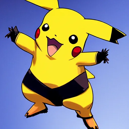 Pikachu buff like Arnold Schwarzenegger, posing, | Stable Diffusion ...