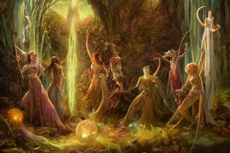 the muses. threads of magic emanate to the world... a | Stable ...