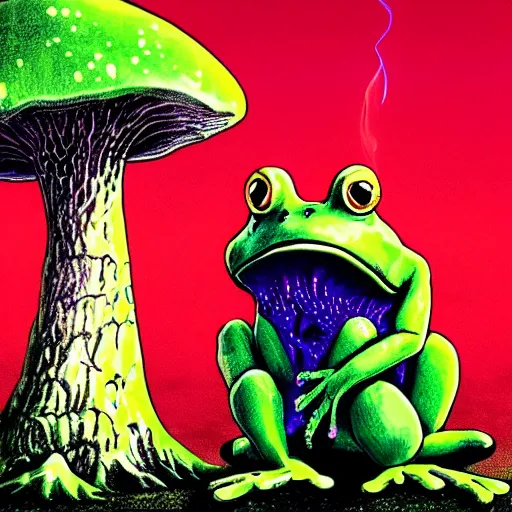 A close up portrait of a dignified psychedelic godlike | Stable ...