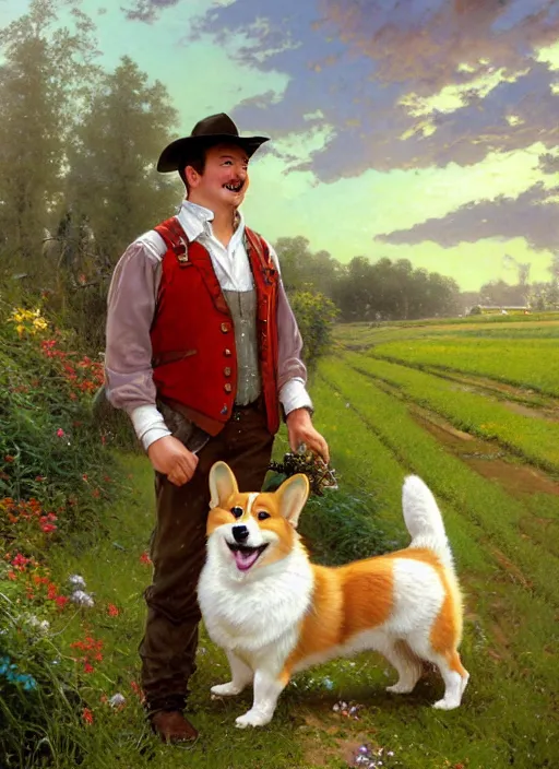 beautiful full-body portrait commission of a (male | Stable Diffusion ...