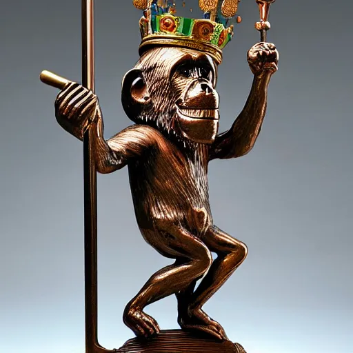 A kinetic sculpture that features a chimpanzee | Stable Diffusion | OpenArt
