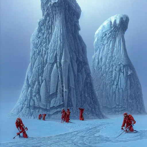 hd wallpaper of ice castles in the north pole, artwork | Stable ...
