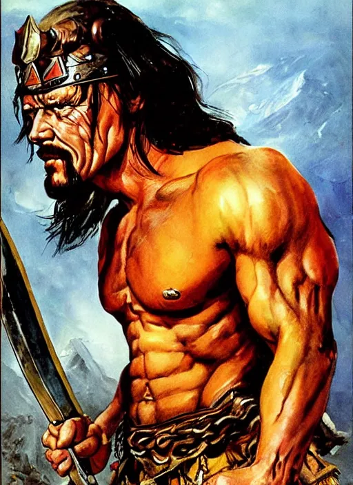 portrait of walter white as conan the barbarian by | Stable Diffusion | OpenArt