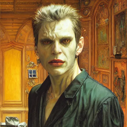 portrait of an urban vampire, by donato giancola and | Stable Diffusion