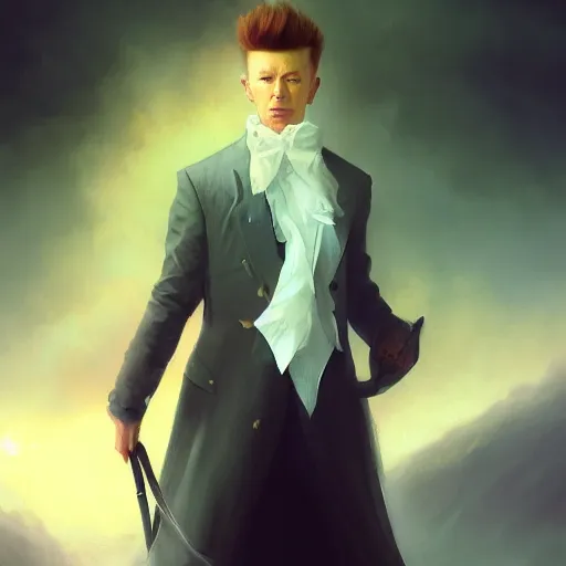 cinematic shot epic portrait rick astley dressed in a | Stable ...