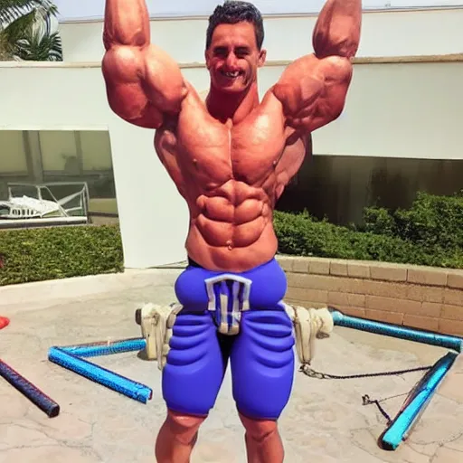 inflatable muscles | Stable Diffusion