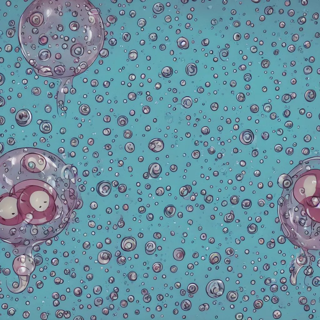 eyeballs disembodied floating through a bubble sky | Stable Diffusion ...