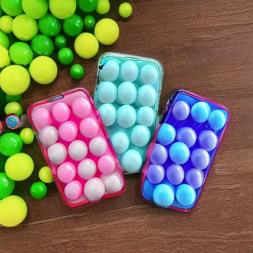 multicolored bubble gum balls cell phone case | Stable Diffusion | OpenArt