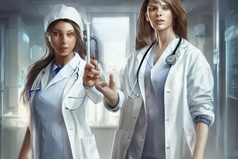 a poster of emergency room, an elegant and beautiful | Stable Diffusion ...