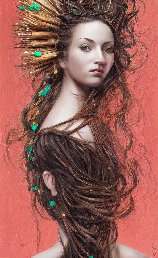 beautiful intricate detailed painting of a girl with | Stable Diffusion ...