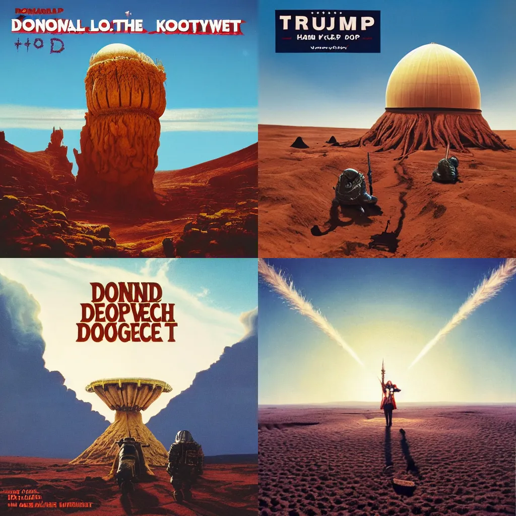 donald trump on the album cover art of dopesmoker by | Stable Diffusion ...