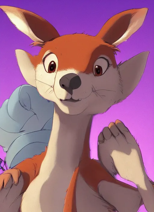 official digital painting artwork of a kangaroo | Stable Diffusion