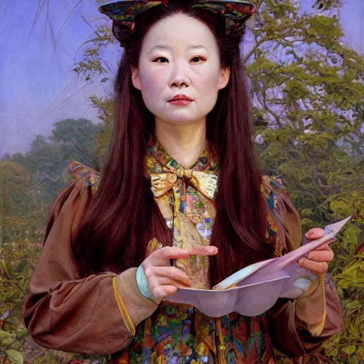 portrait of an east asian alice in wonderland, by | Stable Diffusion ...
