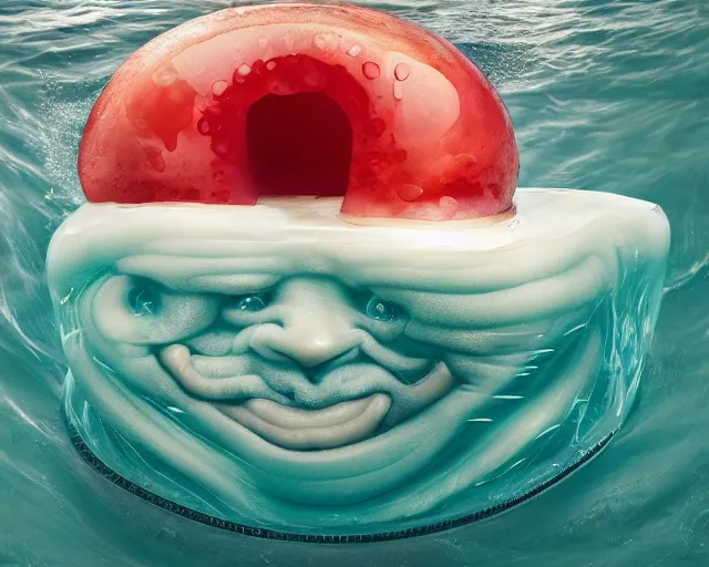 a massive jelly sculpture of a squashed funny and | Stable Diffusion ...