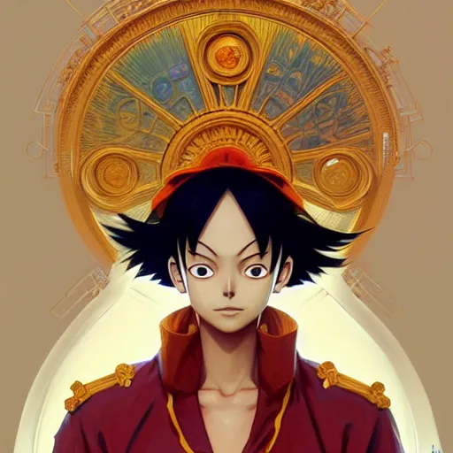 symmetry!! luffy, intricate, elegant, highly detailed, | Stable ...