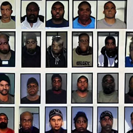 suspects lineup in police station, suspects standing | Stable Diffusion ...