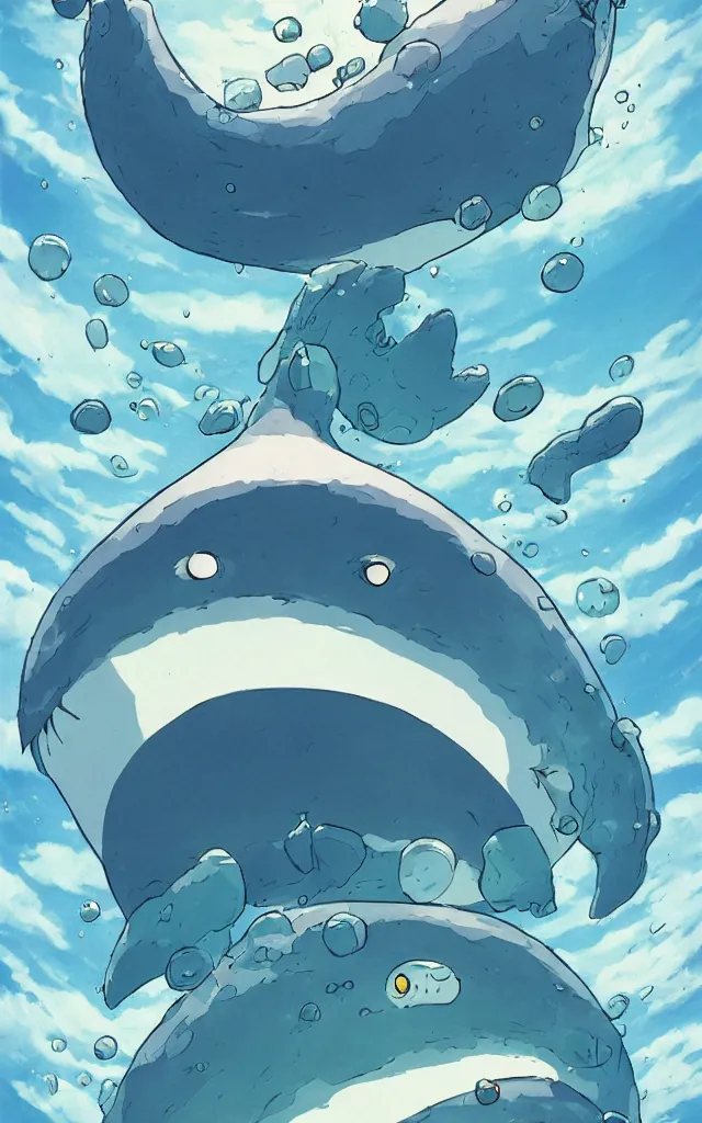 Vertical whale, highly symmetrical, bubble, by Studio | Stable ...