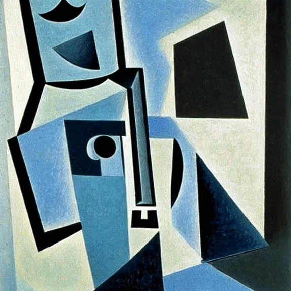 cubist painting of a robot by Pablo Picasso, clean | Stable Diffusion ...