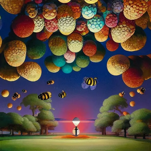 Giant cubes, spheres, bees, and pinecones fly through | Stable ...