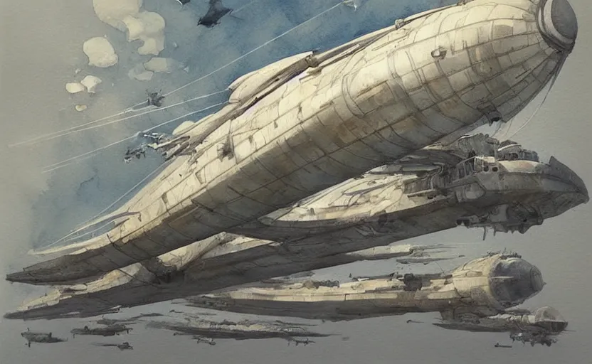 concept art of a airship fleet, pinterest, artstation | Stable Diffusion