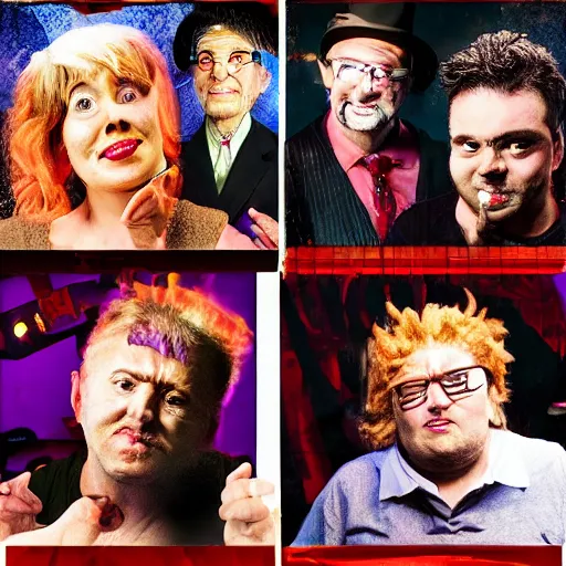 deep fried improv players, realistic, 4k, | Stable Diffusion