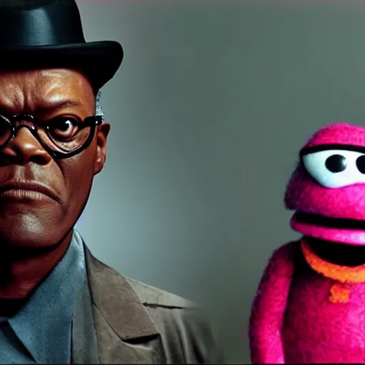samuel l jackson as a muppet. highly detailed felt. | Stable Diffusion ...