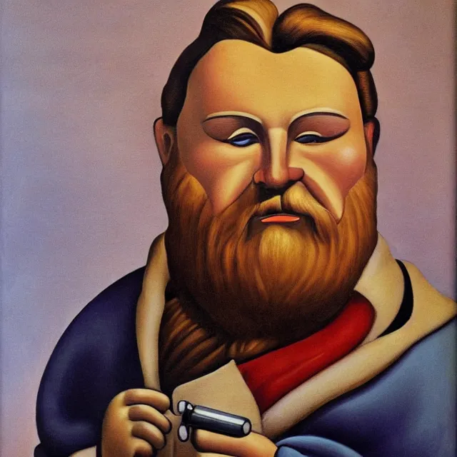 obi - wan kenobi in the style of fernando botero, | Stable Diffusion ...