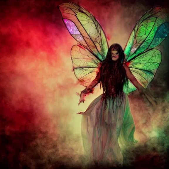 demonic fairy, bleeding colors, big budget movie | Stable Diffusion ...