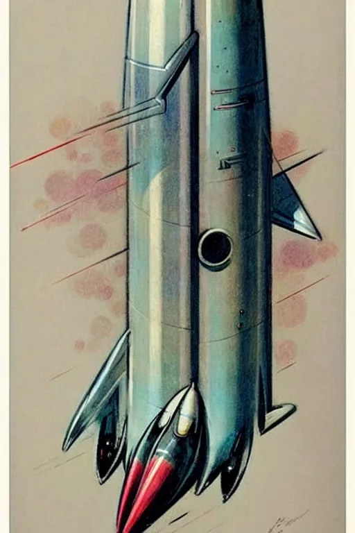 1 9 5 0 s retro future art deco rocket | Stable Diffusion | OpenArt