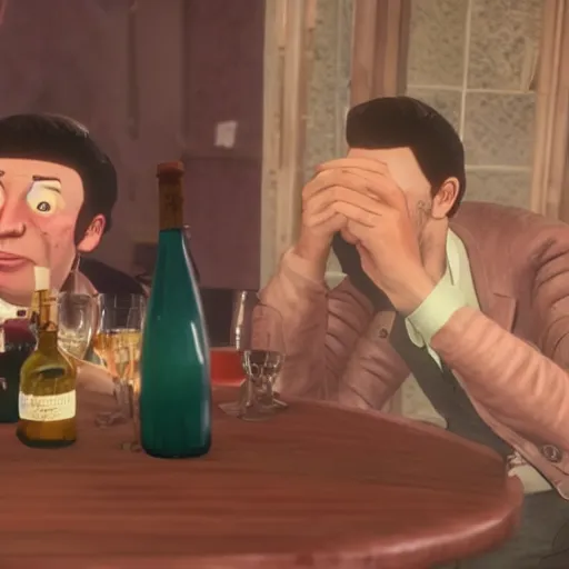 Arthur and Lenny getting drunk in Valentine | Stable Diffusion | OpenArt