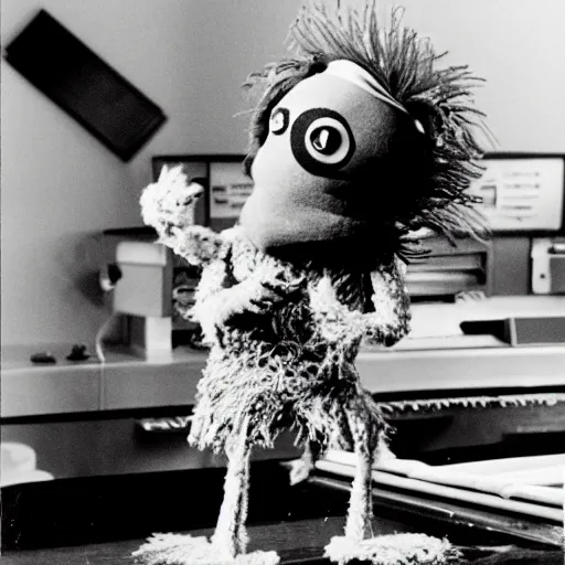muppet puppet gonzo in a bomb diffusion suit defusing | Stable ...