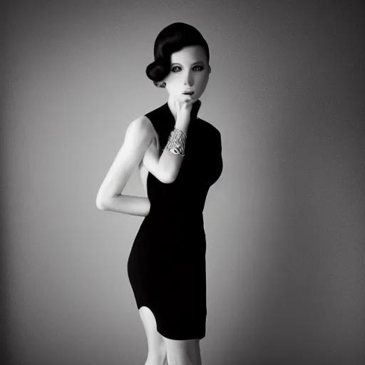 beautiful young woman in style of helmut newton, | Stable Diffusion ...