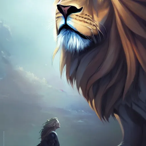 a lion as gigachad,Character design by charlie | Stable Diffusion