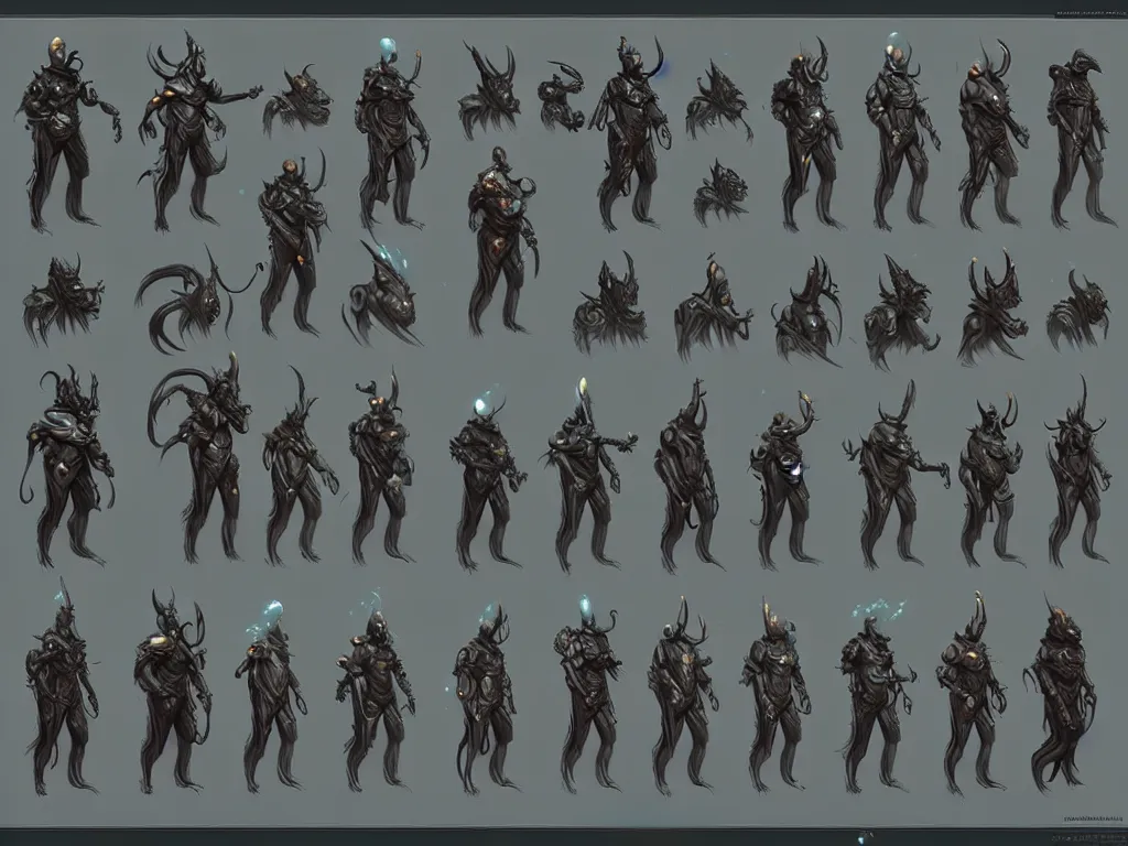 highly detailed character design sheet for a sci - fi | Stable ...