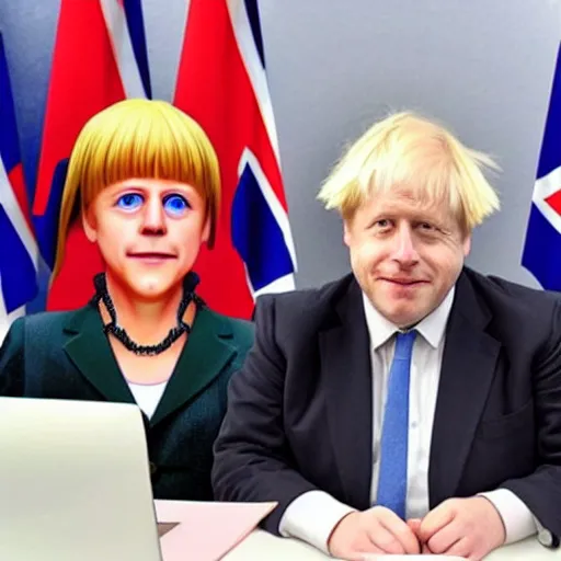 boris johnson in anime cosplay with unhappy looking | Stable Diffusion ...