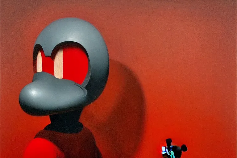 only with red, red thieves with mickey mouse donald | Stable Diffusion ...