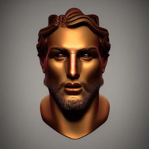 ancient greek god portrait, artstation, neon render. | Stable Diffusion ...
