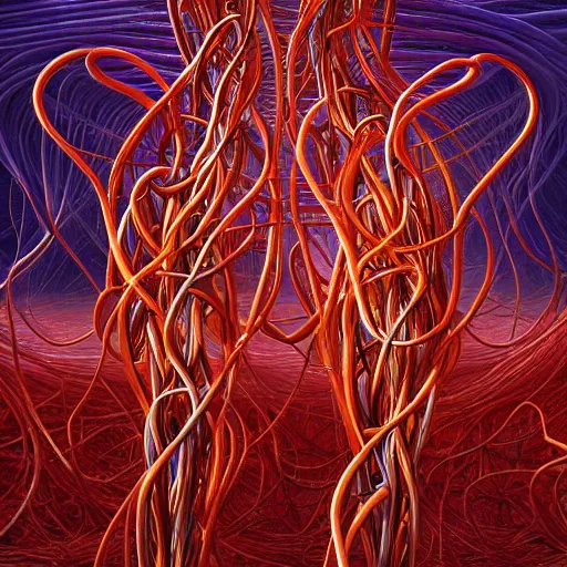 interconnected human lifeforms, 2 human bodies | Stable Diffusion | OpenArt