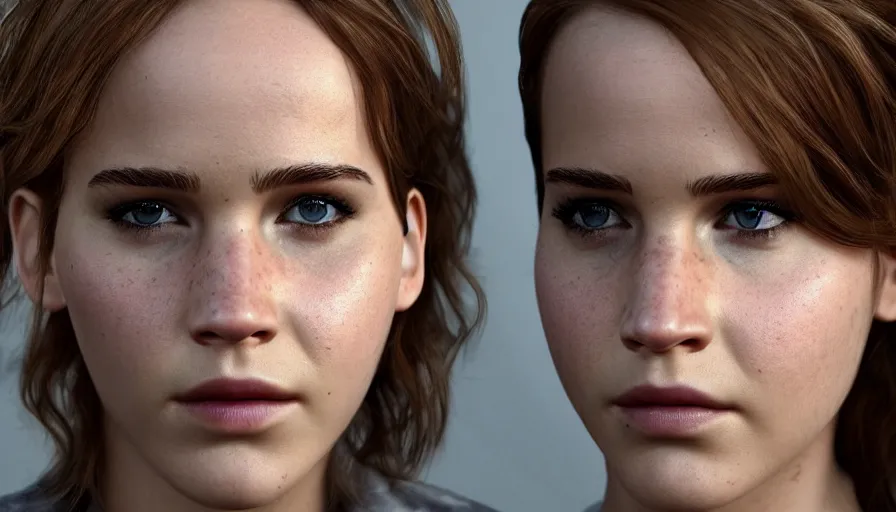 face mash jennifer lawrence and emma watson, | Stable Diffusion | OpenArt
