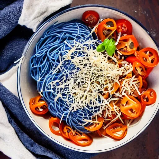 blueberry spaghetti | Stable Diffusion