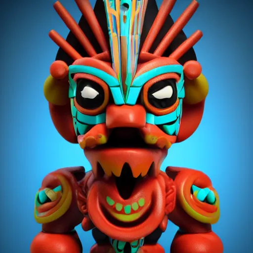 closeup headshot 3 d toy tribal maori god as funco | Stable Diffusion | OpenArt