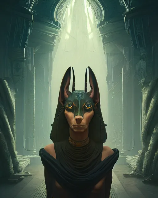 highly detailed surreal vfx portrait of a anubis, | Stable Diffusion