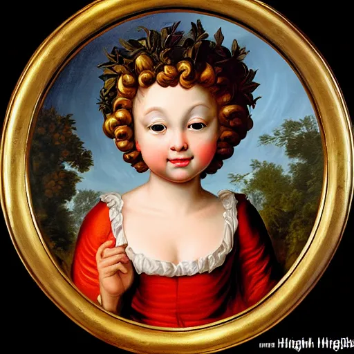 baroque Renaissance rococo painting of a round-face | Stable Diffusion ...