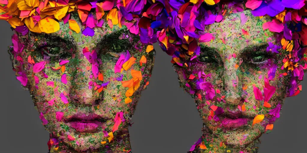 Intricate detailed illustration, A portrait of a face | Stable ...