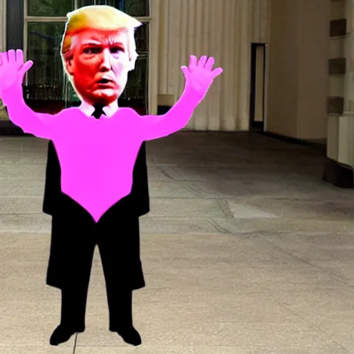 Donald Trump dressed as Pink Guy, Filthy Frank, Youtube | Stable ...