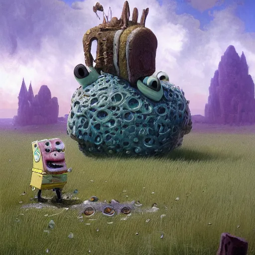 Spongebob Squarepants is made of bleu cheese, | Stable Diffusion | OpenArt