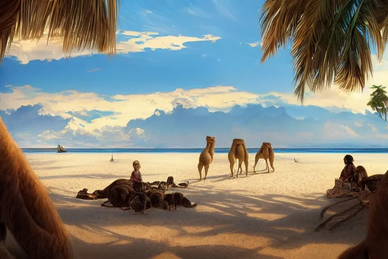 ultra realistic illustration,, a beach in tanzania | Stable Diffusion