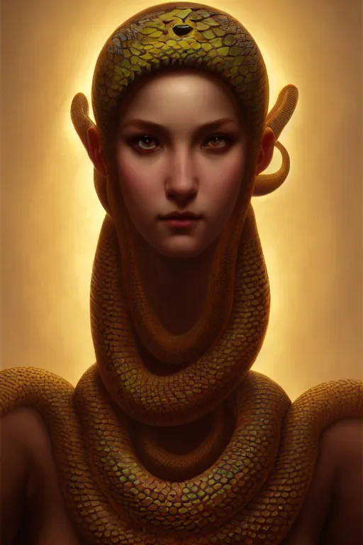 a portrait of a serpent humanoid creature, | Stable Diffusion | OpenArt