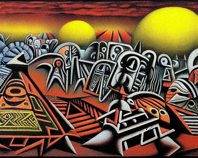 aztec art style. liminal space. the backrooms. sun | Stable Diffusion ...